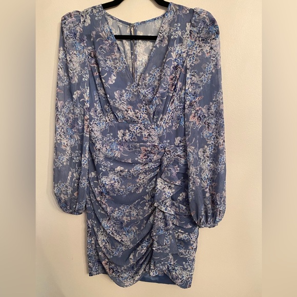 Ever New | Dresses | Nwt Ever New Melbourne Tudda Blue Floral Mini ...